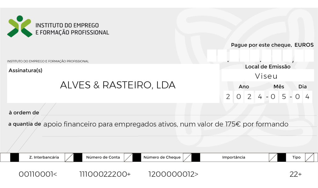 Cheque-Formação - Alves Rasteiro